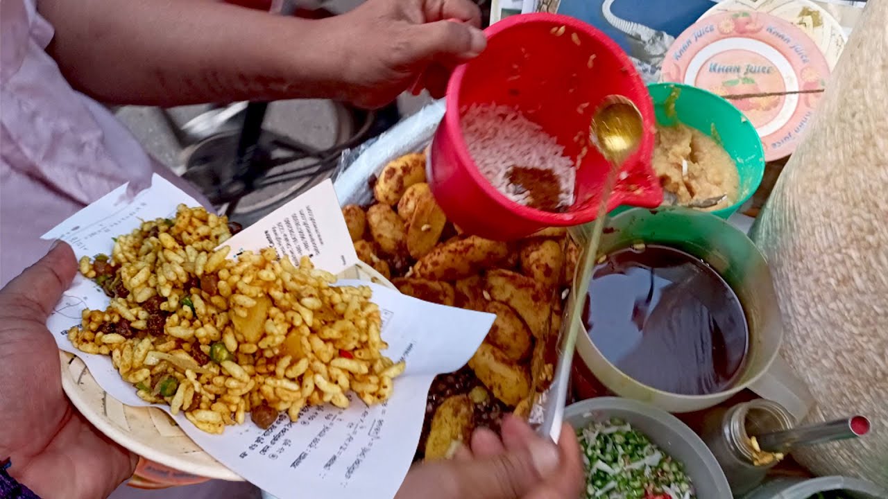 Masala Aloo Chaat Jhal Muri🔥Aloo Chaat🔥Chana Chaat💘Jhal Muri in Street ...