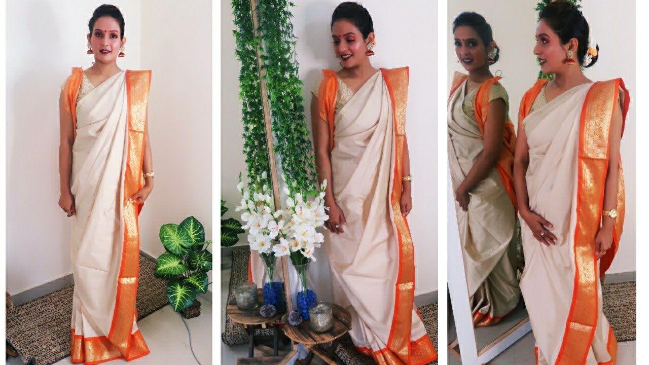 Traditional Bengali Saree Draping step by step / saree Draping in 5 min ...