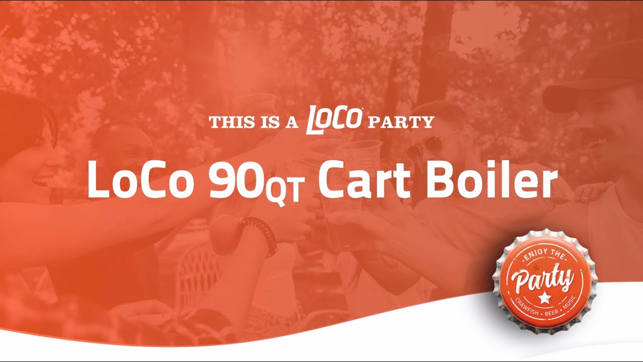 A Backyard Low Country Boil with the LoCo 90qt Cart Boiler - YouTube