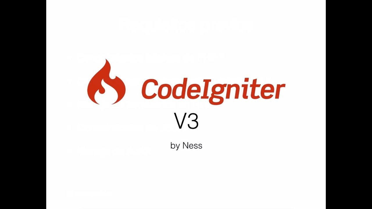 Tutorial Codeigniter V3 Preparación De La Base De Datos Youtube
