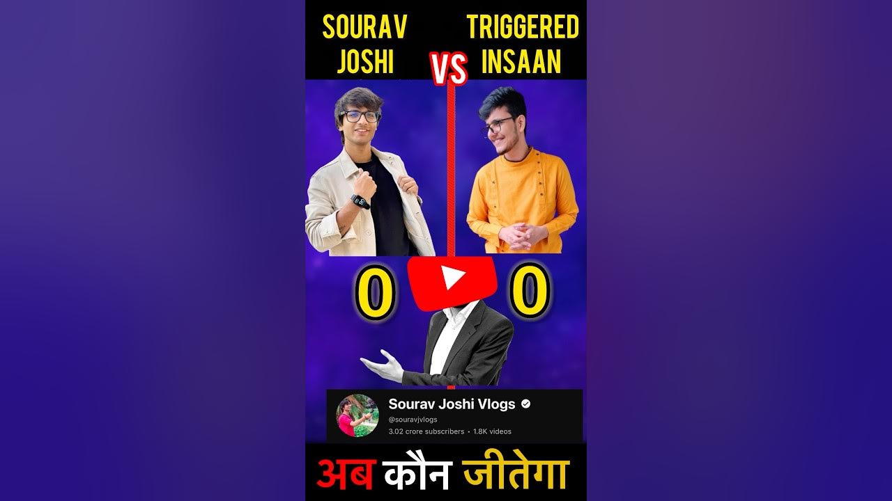 Sourav Joshi Vlogs Vs Triggered Insaan ️@souravjoshivlogs7028 @triggeredinsaan #shorts # ...