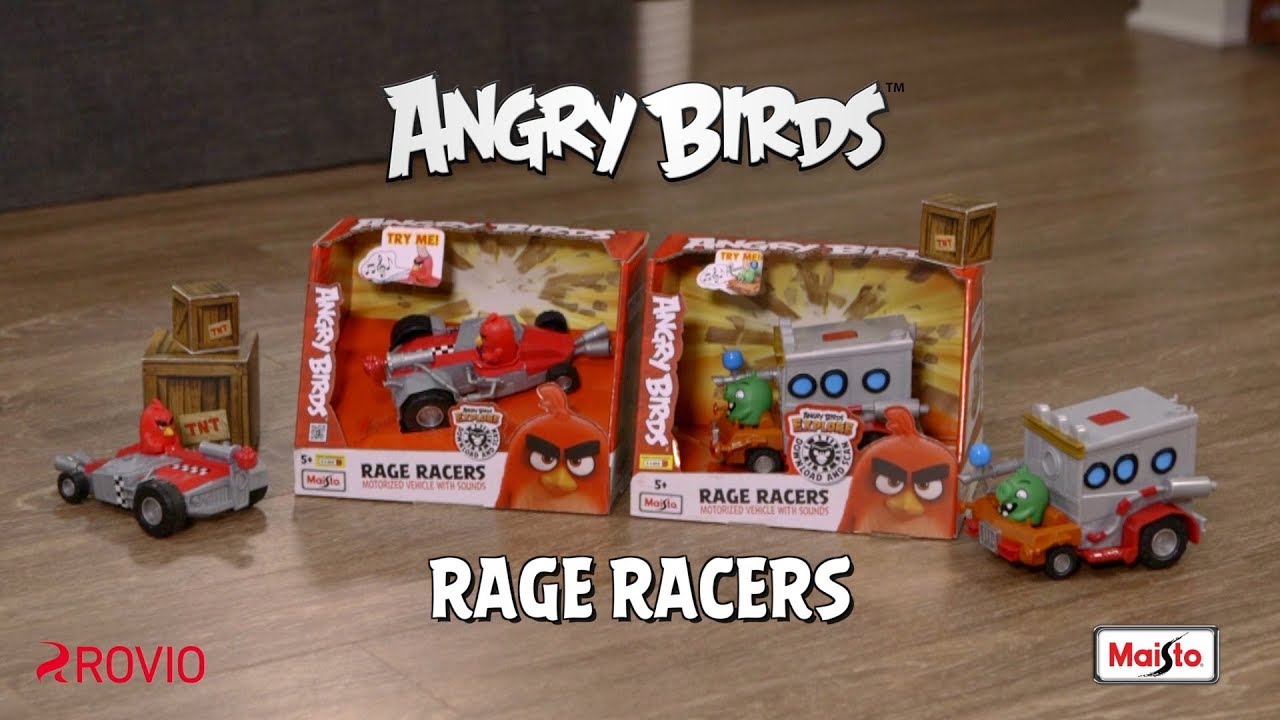 Angry Birds motorized Rage Racers by Maisto - YouTube