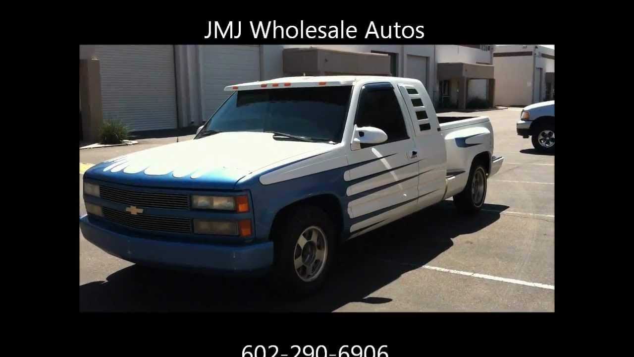 92 Chevy Step Side Custom For Sale - YouTube
