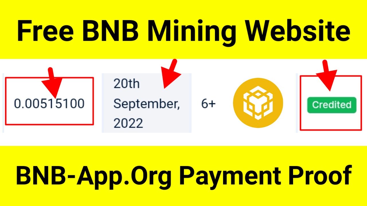 BNB App Withdrawal Proof | Free BNB Mining Website - YouTube