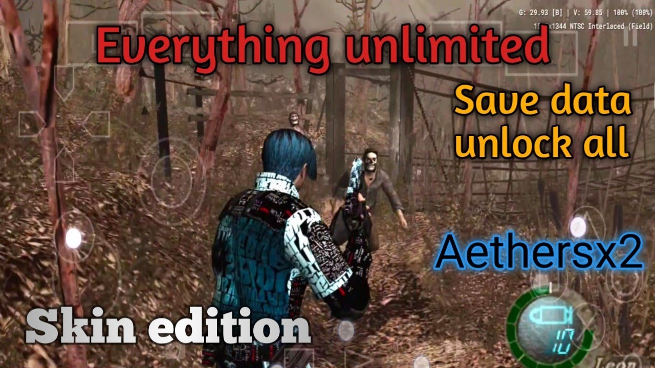 Resident evil 4 Aetherx2 cheat code + Texture mod Skin edition # ...