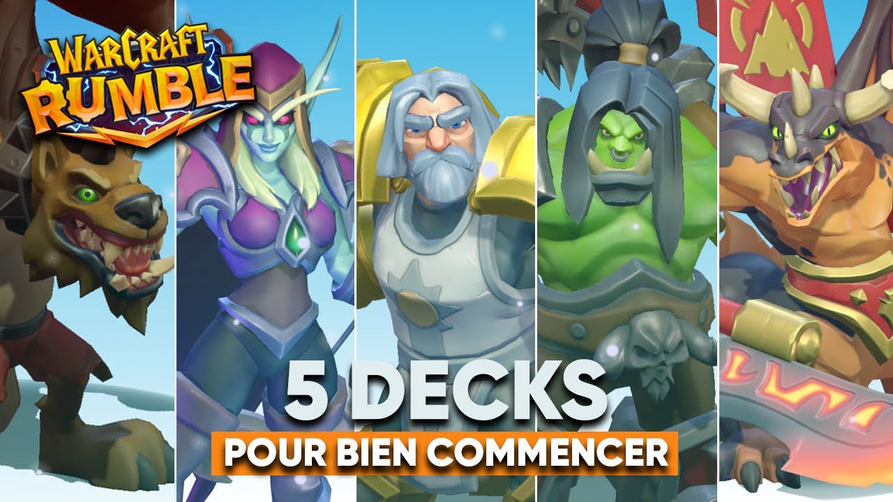 5 TRÈS BONS DECKS pour DÉBUTER WARCRAFT RUMBLE ! - YouTube