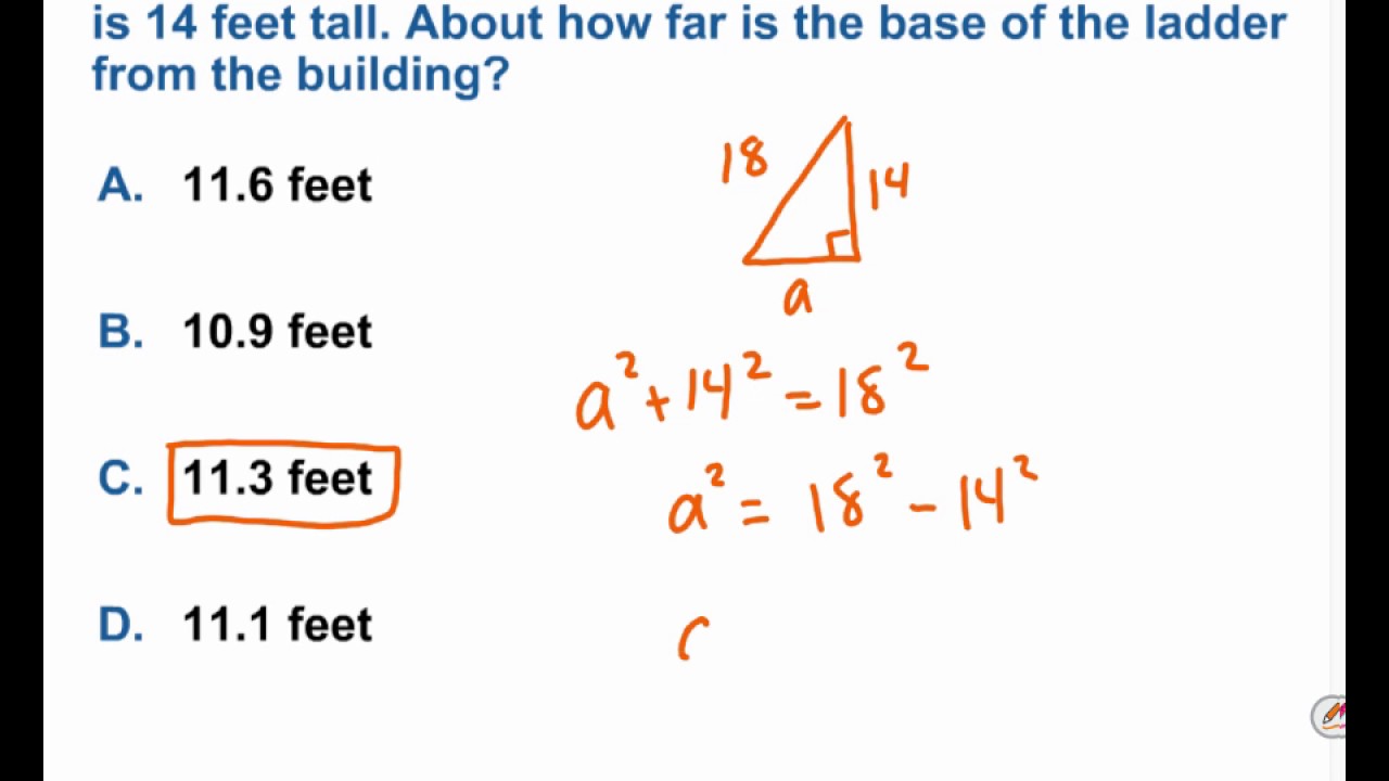 Pre-Algebra: 10-4 Pythagorean Theorem - YouTube