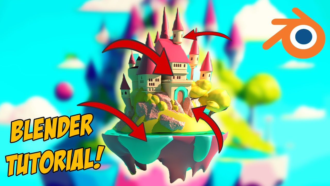 Crafting a Surreal Masterpiece: Building a Floating Castle in Blender 3D! - YouTube