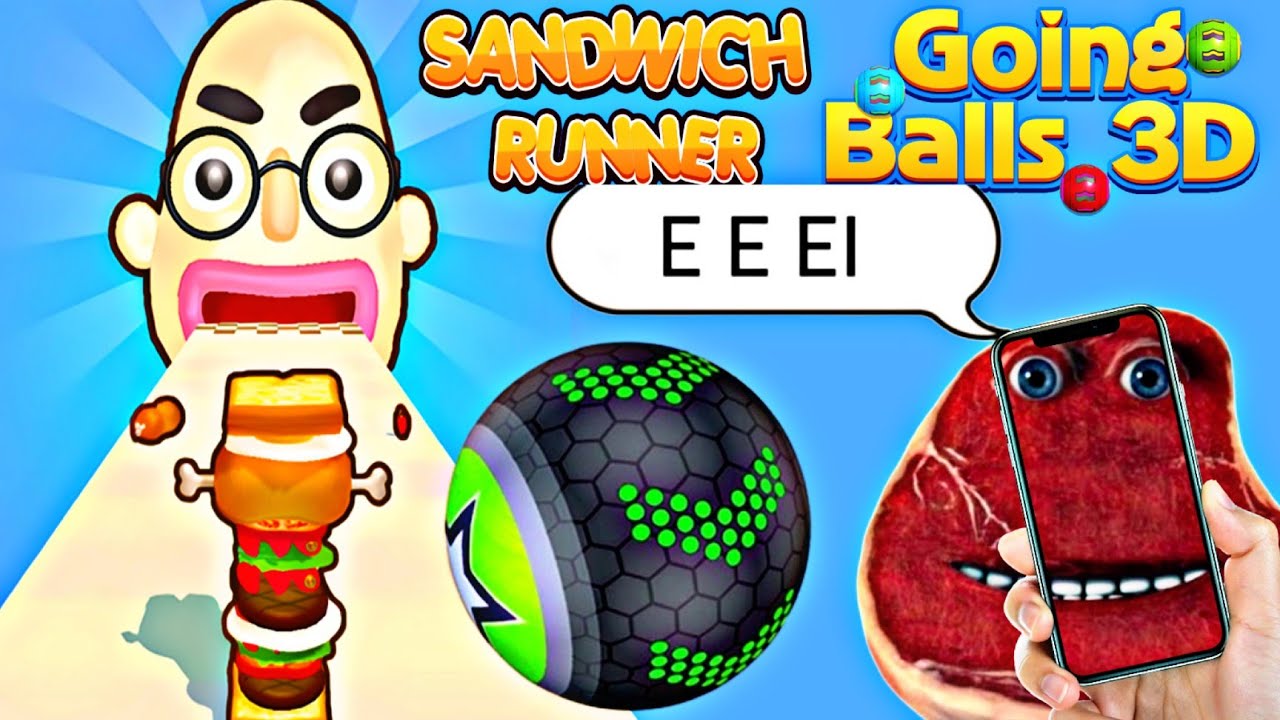 Ei Ei Ei Im On Vacation: Sandwich Runner VS Going Balls | Gameplay ...