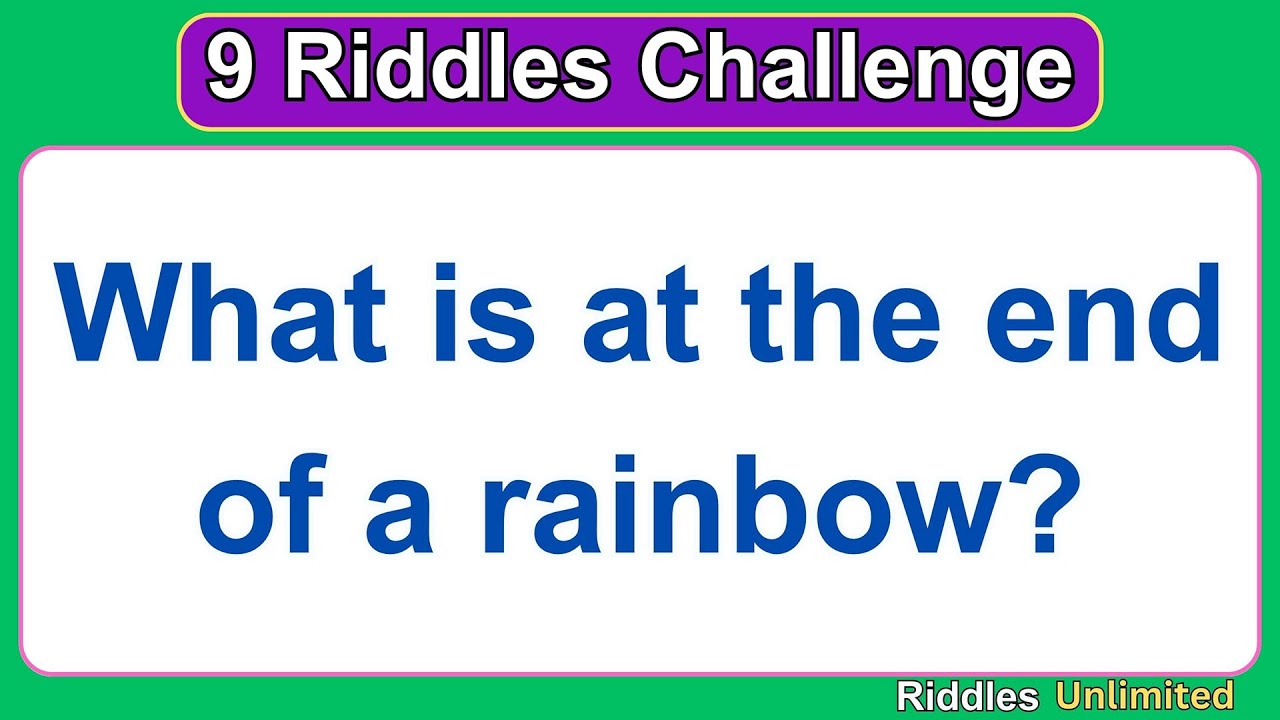 CAN YOU SOLVE THESE 9 TRICKY RIDDLES? | Riddles with Answers | #viral ...