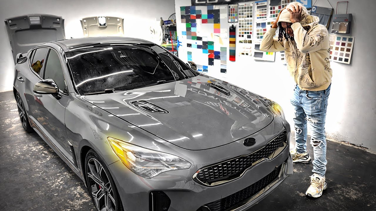 I WRAPPED MY KIA STINGER GT2... - YouTube