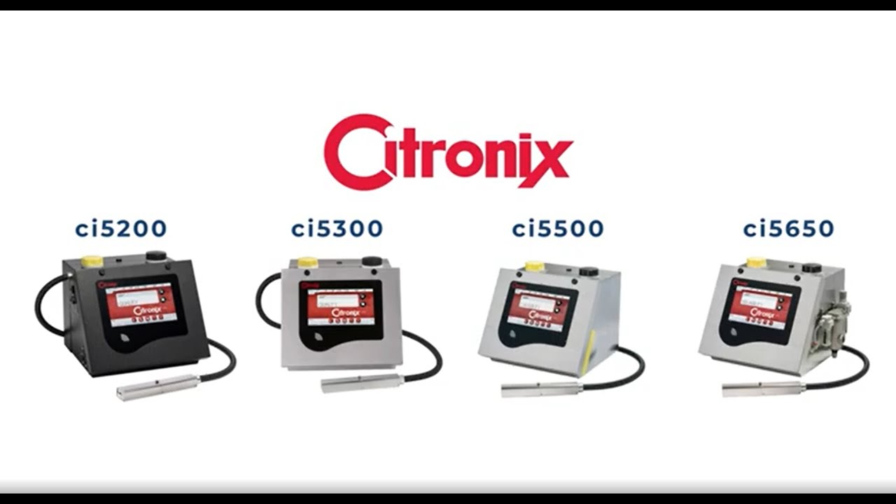 Citronix ci5000 Series continuous ink jet printer overview - YouTube