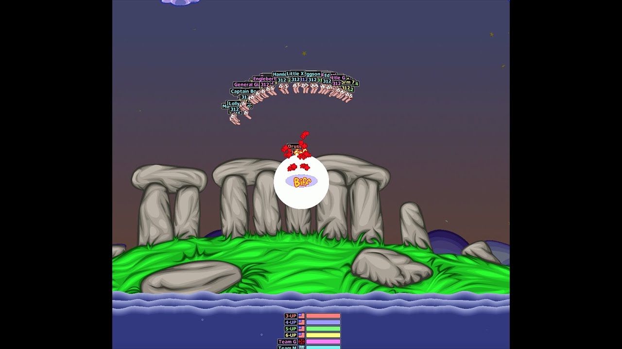 Biggest Explosion ever recorded on Worms Armageddon: 14976 DAMAGE - YouTube