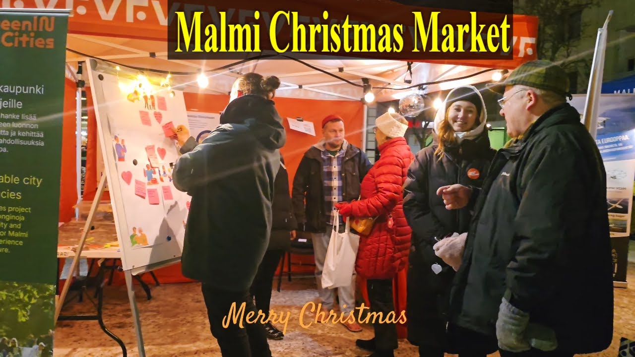 Experience MAGICAL Christmas Market in Malmi Helsinki Finland 4k - YouTube