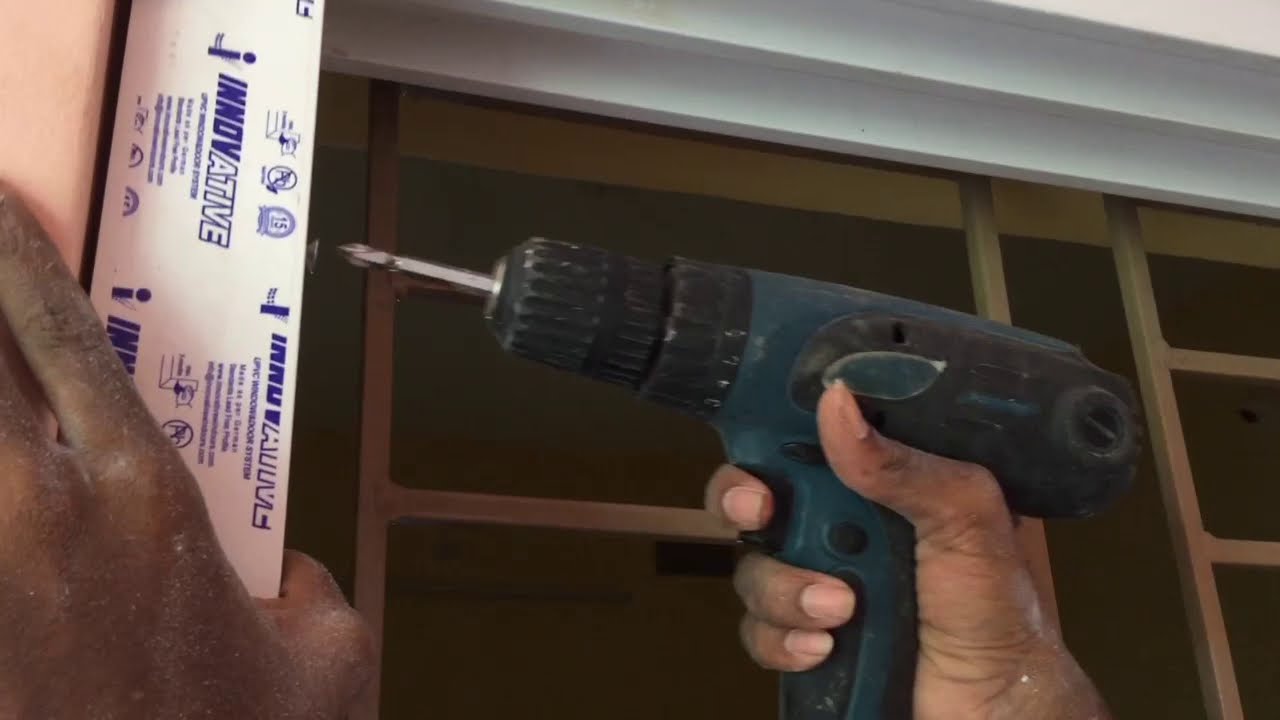 UPVC Sliding Window installation | uPVC Three Track With SS Mesh Window ...