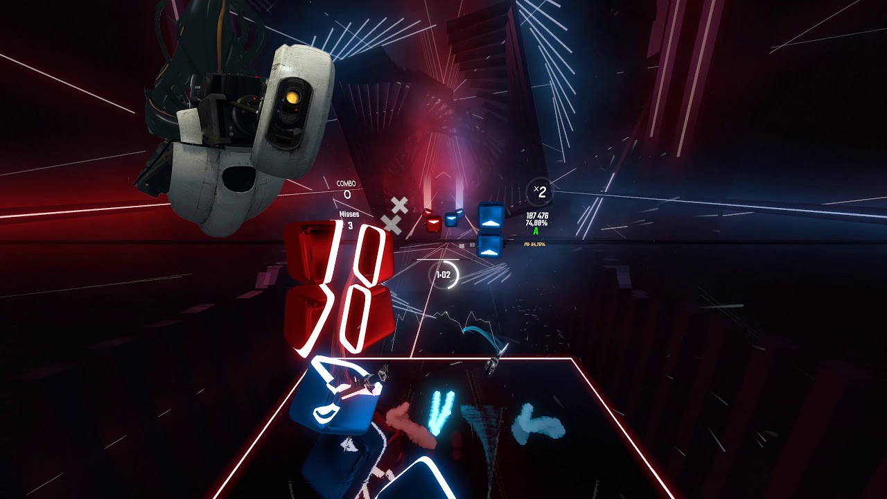 [Beat Saber] GlaDos - Want You Gone [Expert] - YouTube