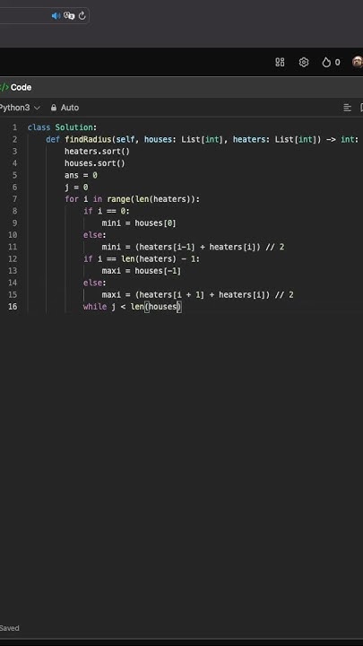 Leetcode 475 Heaters Leetcodechallenge Python Leetcode Coding Programming