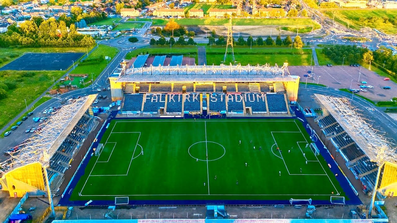 DJI Mini 4 Pro Drone Shot of the Falkirk Football Clubs Stadium - YouTube