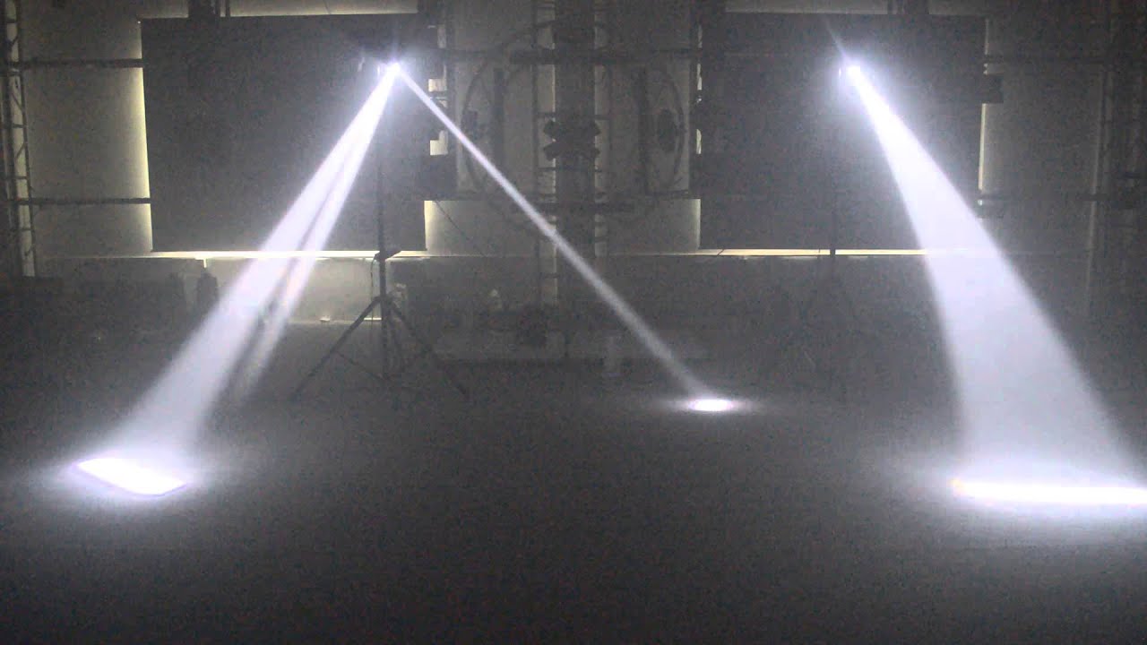 MS-MPQ4W Square four head white beam led moving head light - YouTube