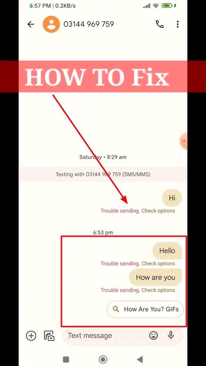 How to Fix message trouble Sending Problem | Couldn't send sms or ...