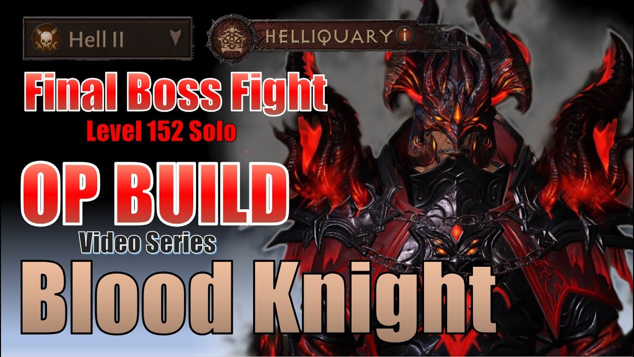 OP Blood Knight Build in Diablo Immortal Hell II Difficulty Helliquary ...