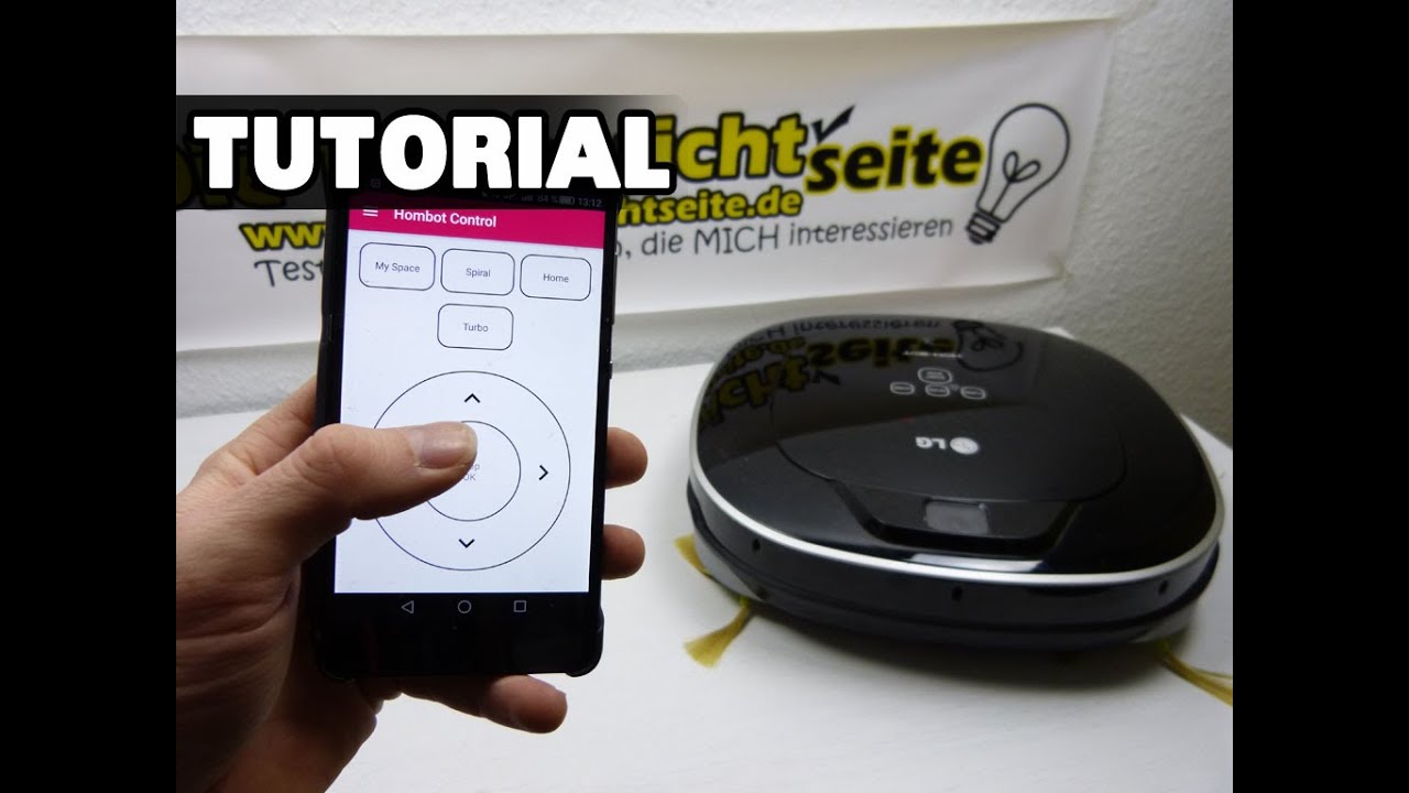 Anleitung: Smartphone Steuerung LG Hom-Bot Square [deutsch] - YouTube