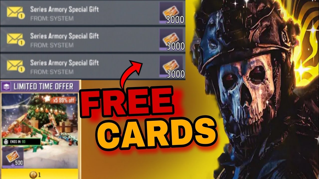 how to get free cards for Christmas lucky draw in codm the best trick ...
