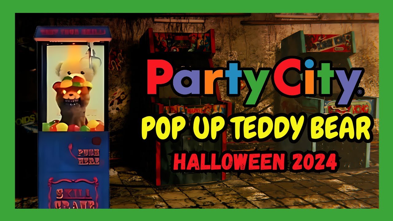 Pop Up Teddy Bear Claw Machine - (PARTY CITY) - - YouTube