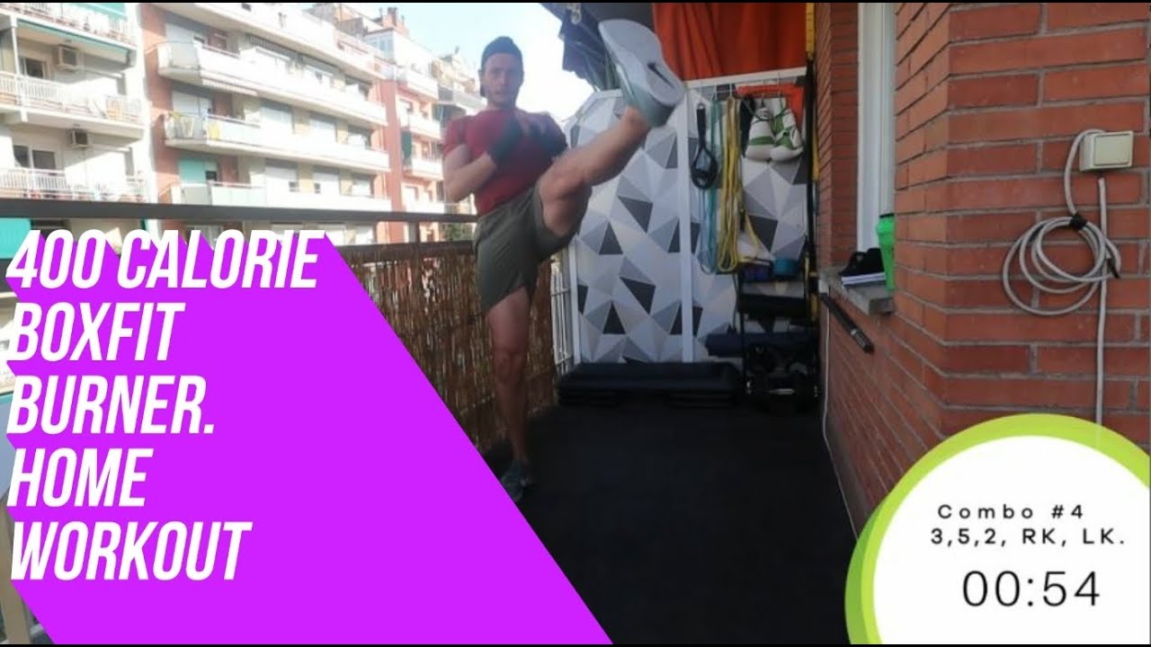 400 calorie burner home Boxfit workout #boxfit - YouTube