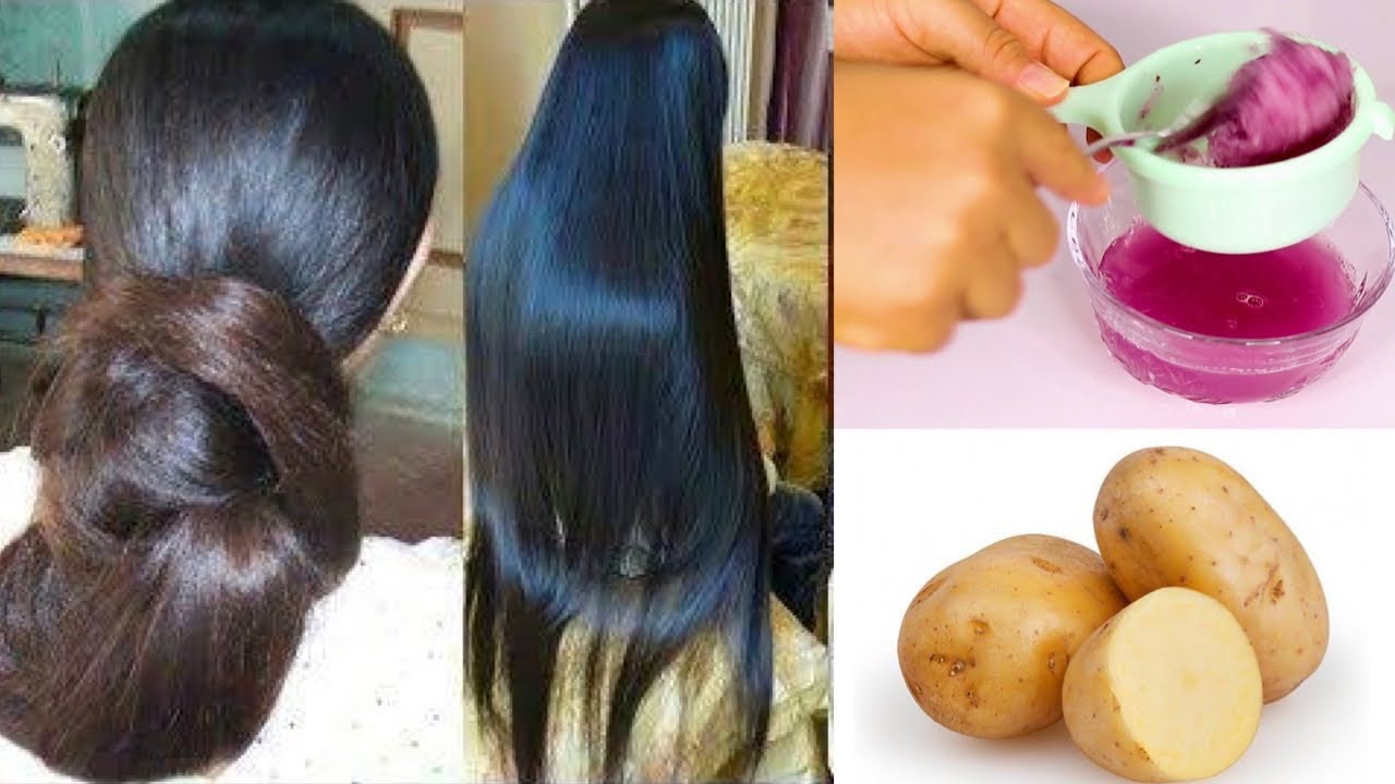 HAIR GROWTH REMEDY | STOP HAIR THINNING WITH POTATO JUICE - YouTube