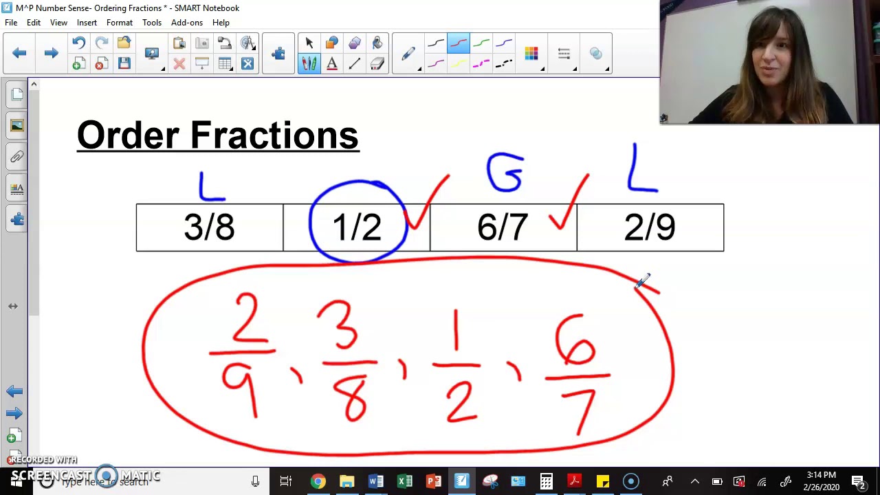 Ordering Fractions - YouTube