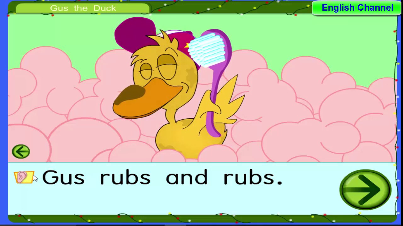 Learning English through stories 05 // gus the duck - YouTube