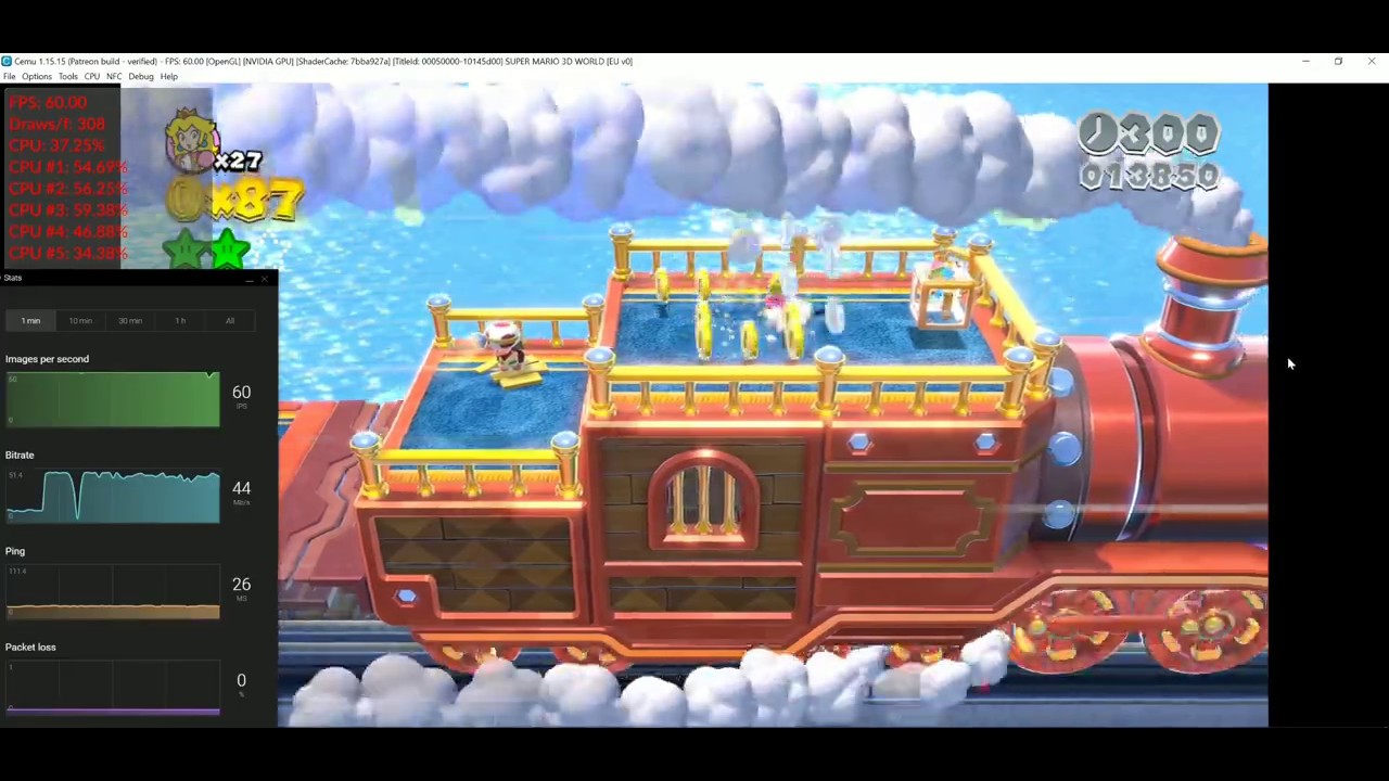 Cemu Super Mario 3D World on Shadow Cloud PC Gaming 5GHz WiFi 1440P ...