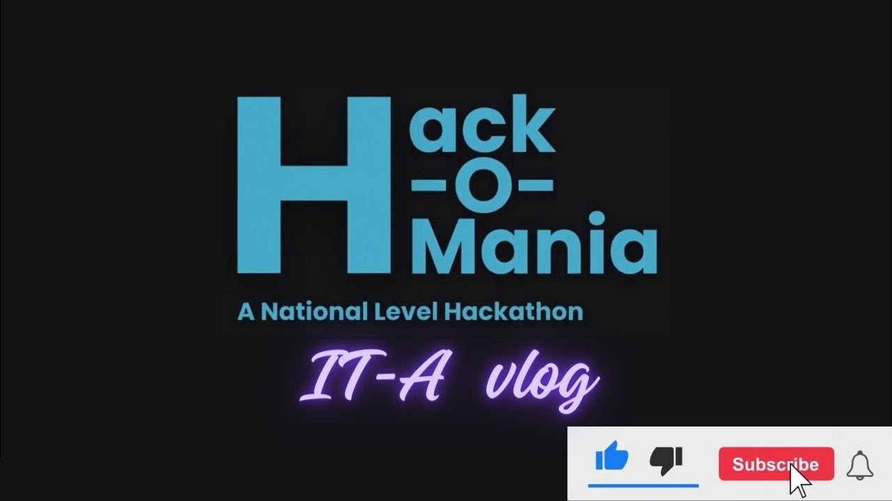 Hackomania Vlog | Vijay and Varshith | November 24th and 25th | VJIT College | - YouTube