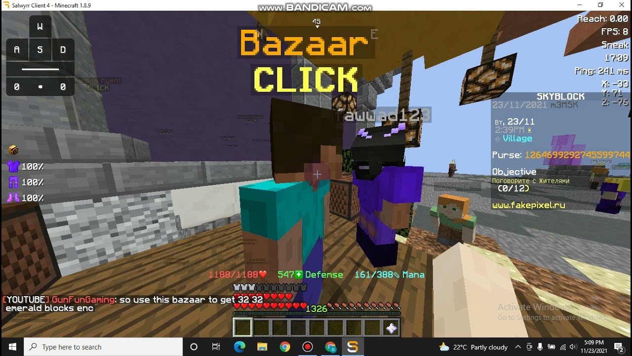 How To make emerald balde in @fakepixelminecraft #minecraft #fakepixel ...