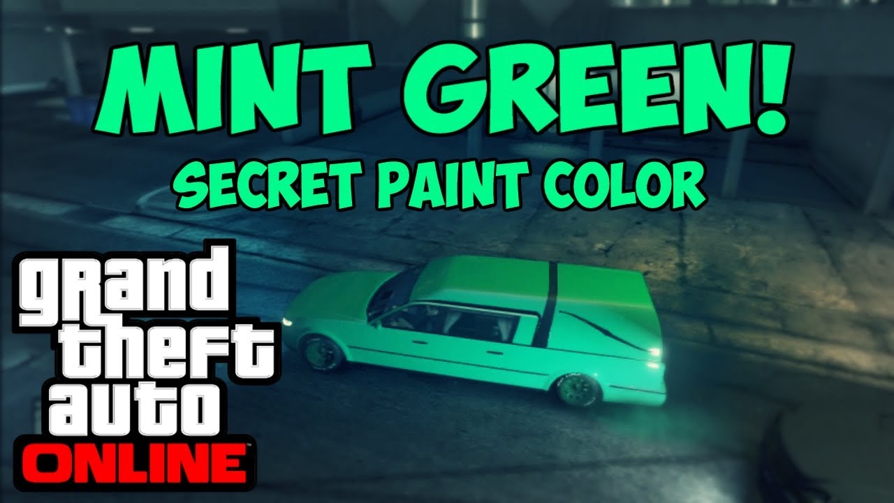 GTA 5 Online: Get Secret "Mint Green" Paint On ANY CAR! "How To Get ...