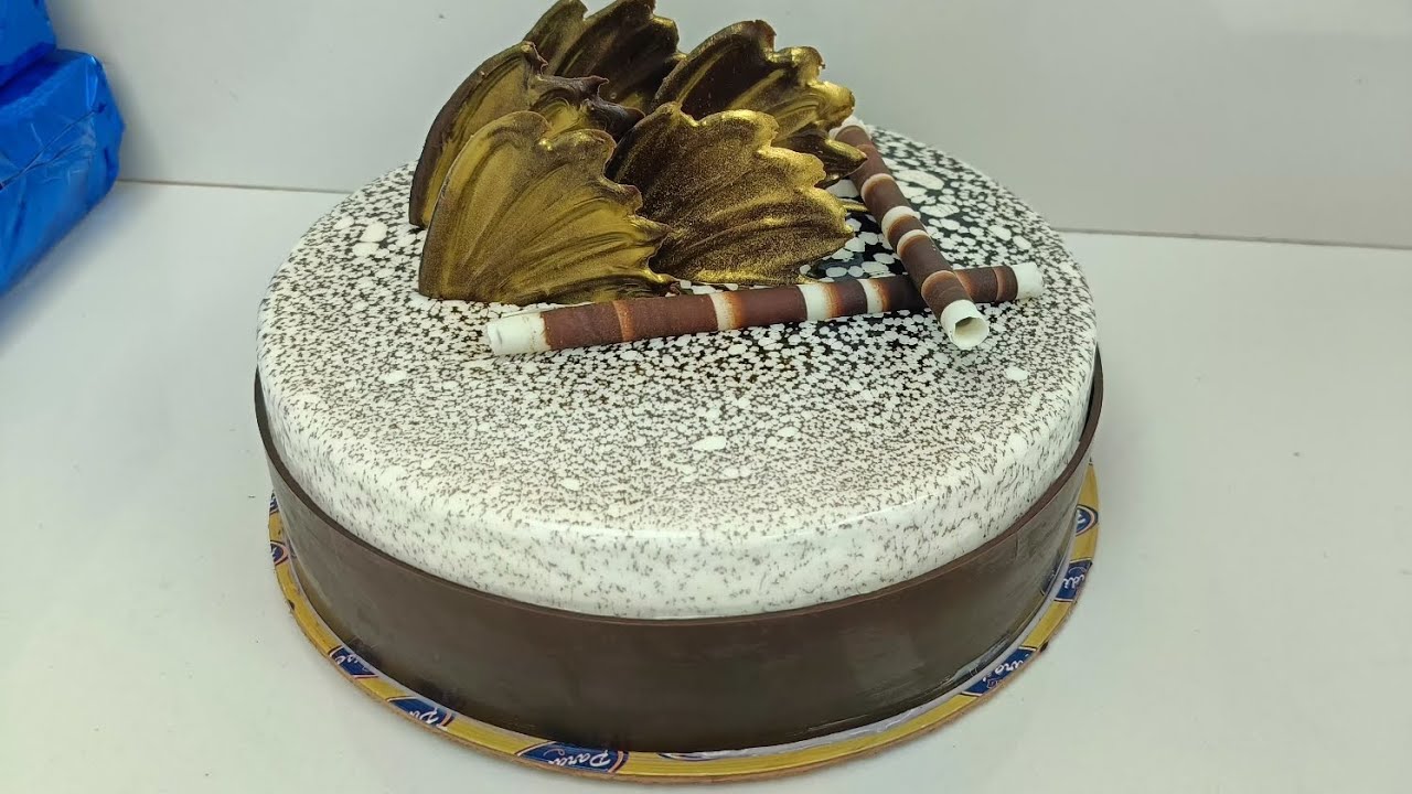chocolate mirrar glaze cake New dissian video #viral #youtube #trending ...