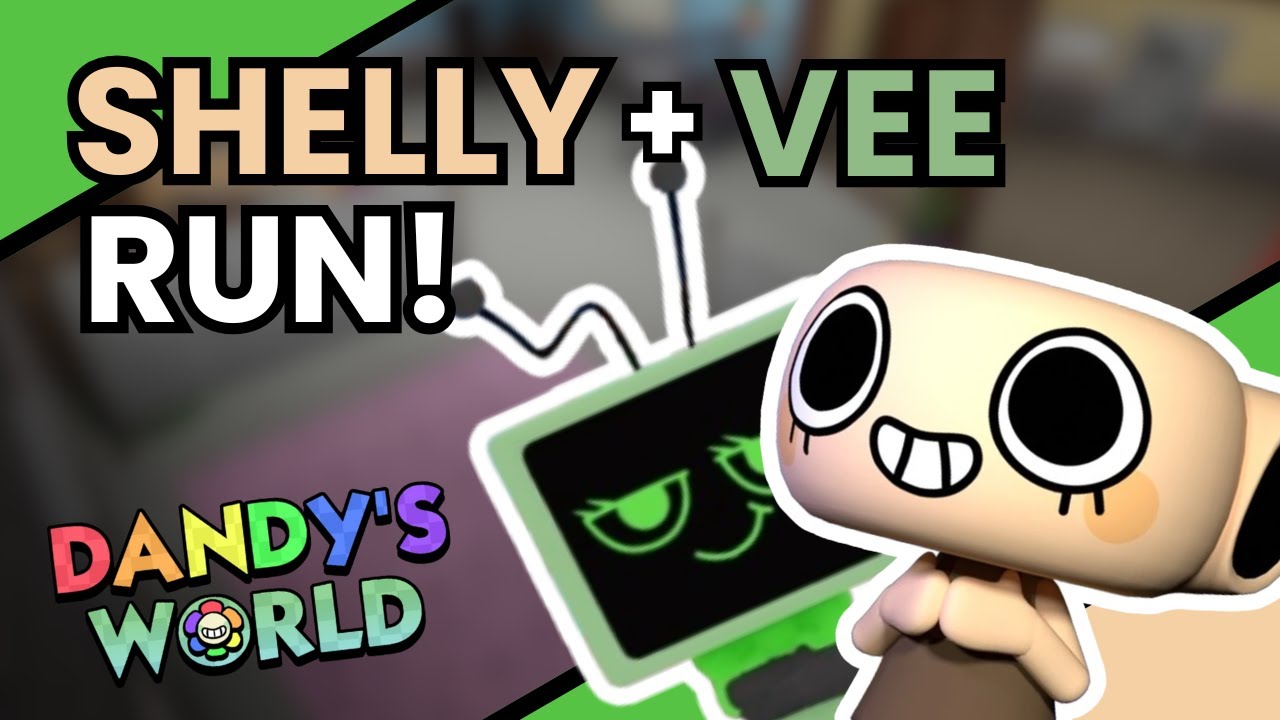SHELLVISION RUN IN DANDY'S WORLD! 🖥️ || SHELLY AND VEE - YouTube