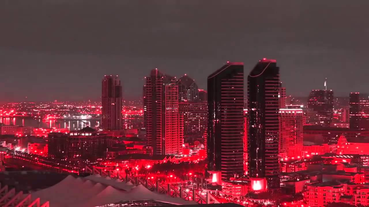 Scene 66 The City in Full Red color HD - YouTube
