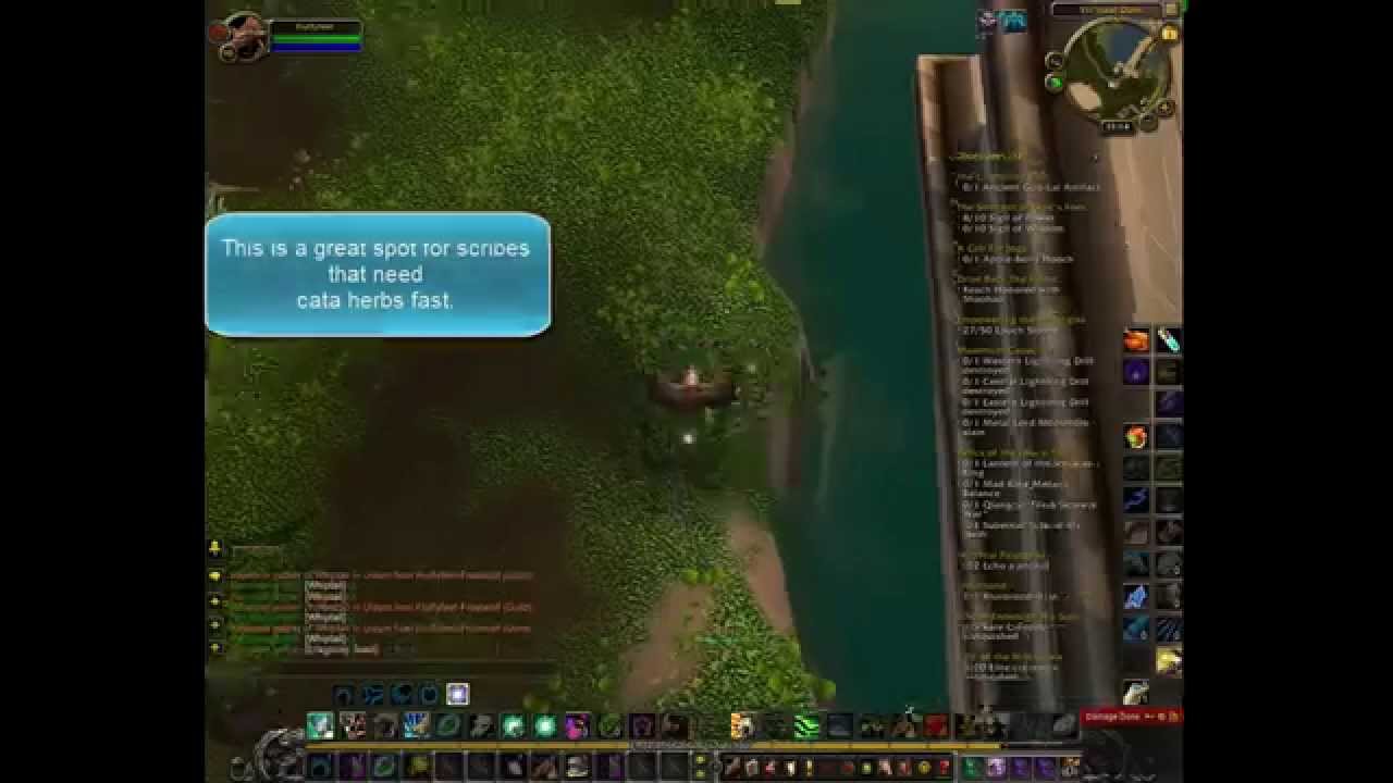World of warcraft cataclysm gathering whiptail - YouTube