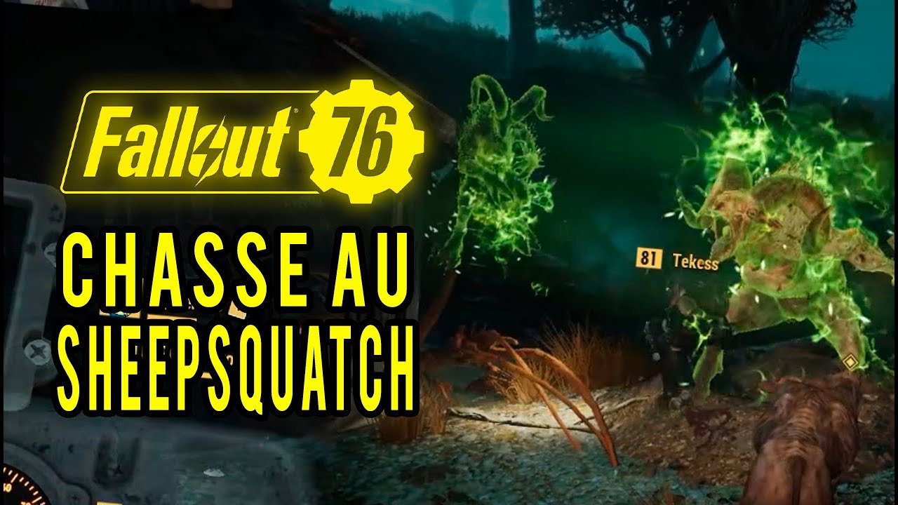 FALLOUT 76 GAMEPLAY #64 ON CHASSE DU SHEEPSQUATCH ! FR - YouTube
