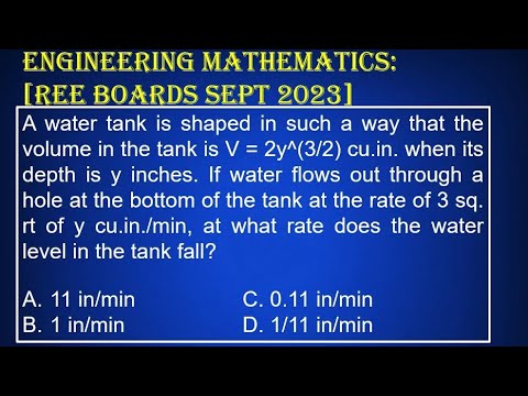 Engineering Mathematics: REE Boards September 2023 - YouTube