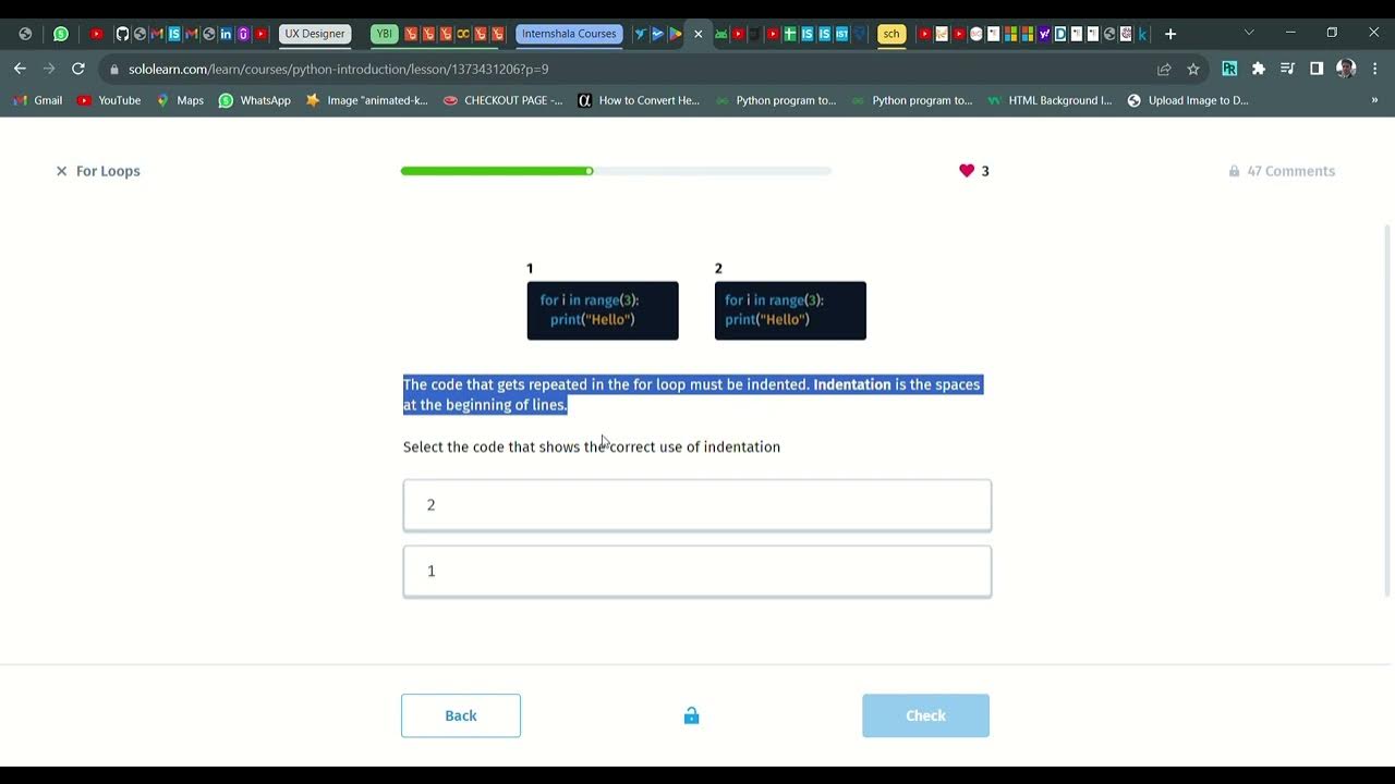 39 For Loops Introduction To Python Sololearn Youtube