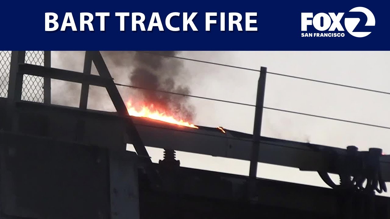 Fire at BART station in San Leandro sends sparks flying | KTVU - YouTube