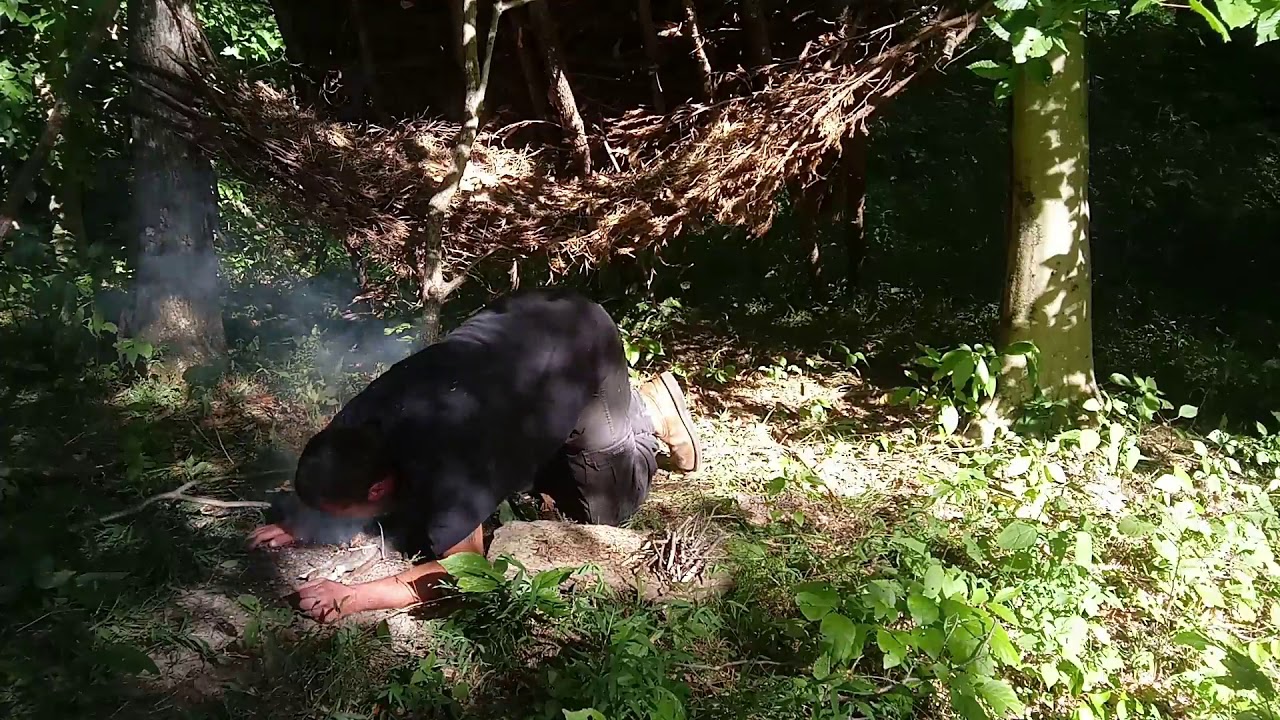 Surviving 72 hours in the wilderness challenge. Day 1 - YouTube