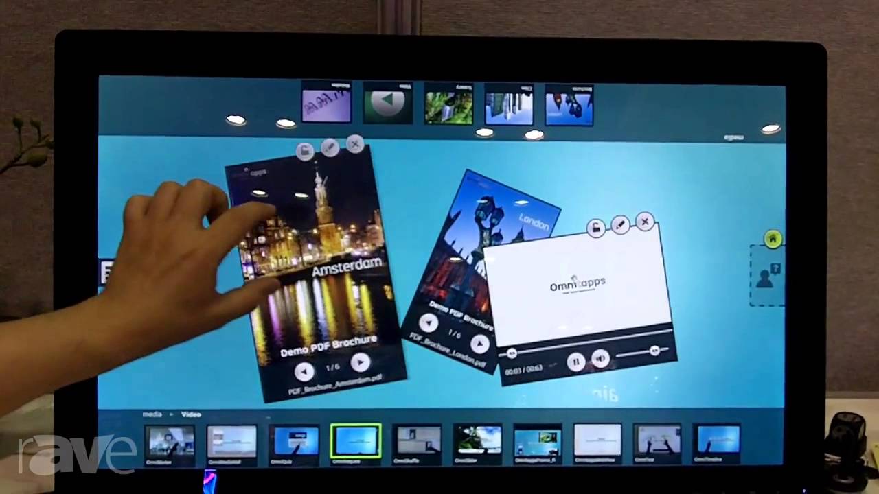 InfoComm 2013: Omnitapps Showcases Multi Touch Suite Software - YouTube