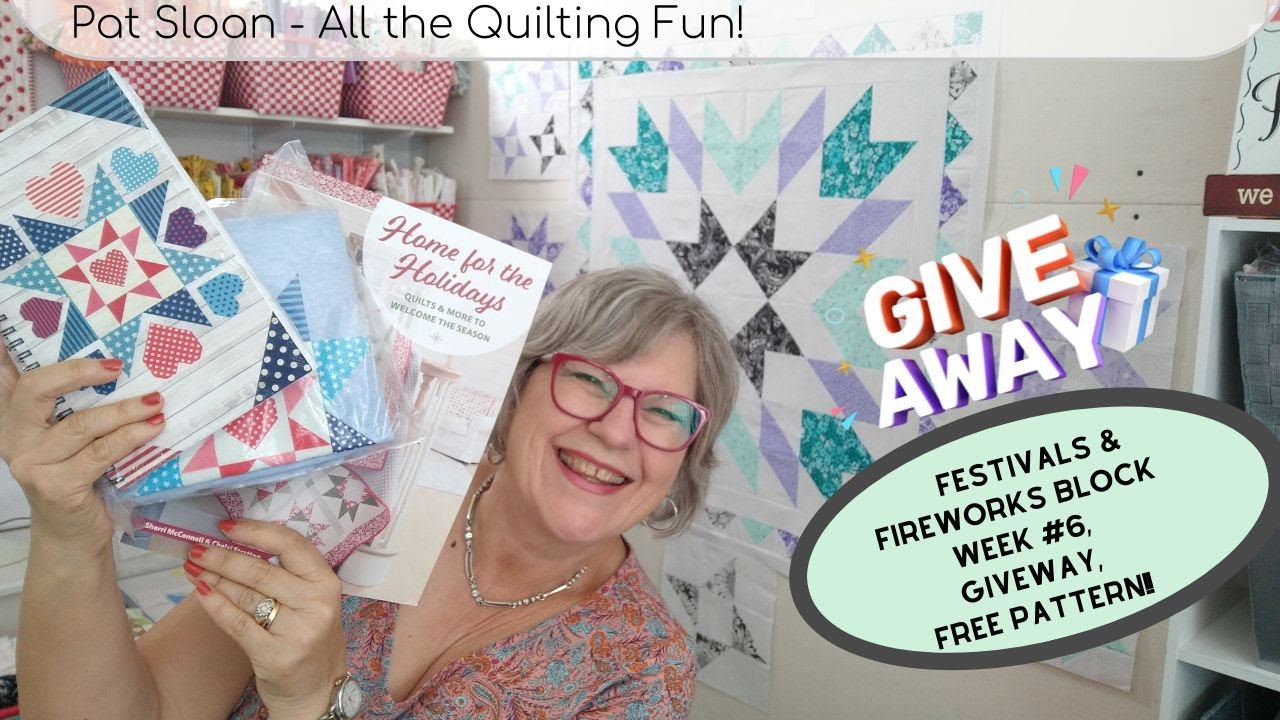🎆Festivals & Fireworks Block Week #6,a book for one of you, & a FREE ...