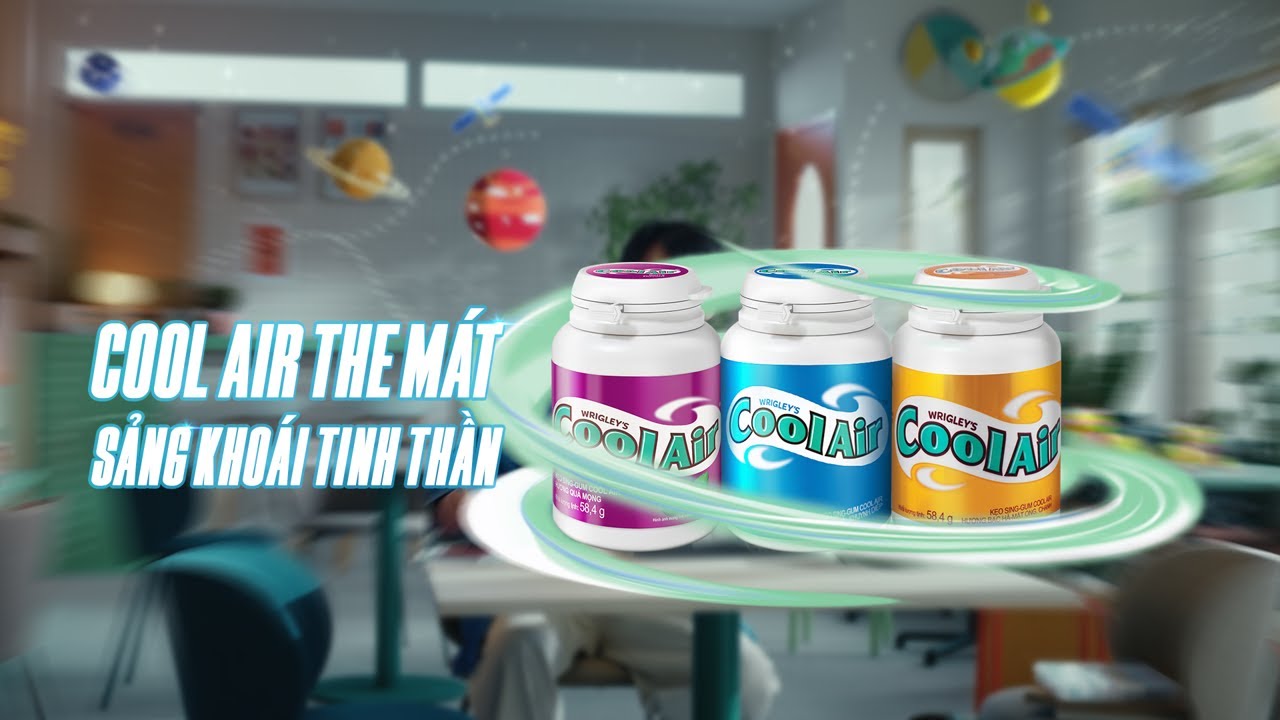 Nhai ngay 2 viên Cool Air the mát, sảng khoái tinh thần! - YouTube