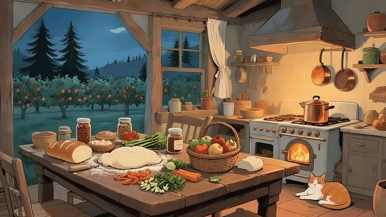 A Soft 1940s Morning Kitchen — Another Room Where Old Pots Sing and ...