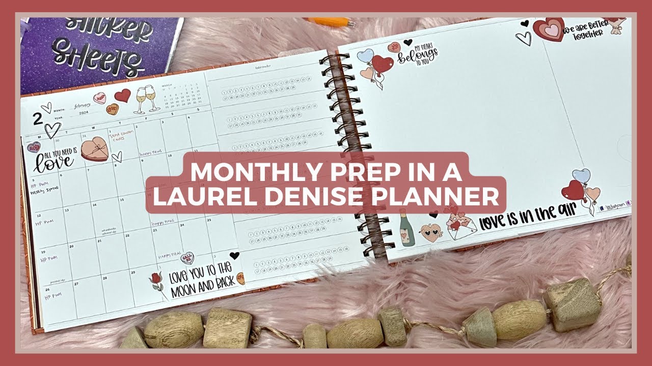 Monthly Plan with Me in a Laurel Denise Planner - YouTube